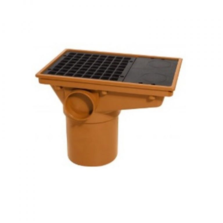 Rectangle Hopper & Grid 110mm 4" Underground Drainage - BrentonGroup